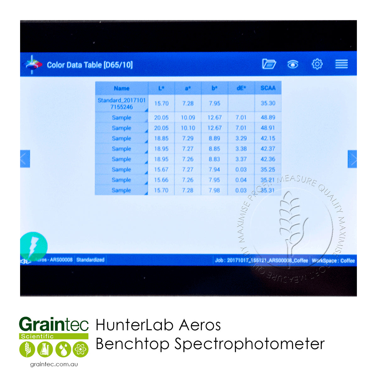 HunterLab Aeros Spectrophotometer – Non-Contact Colour Measurement for ...