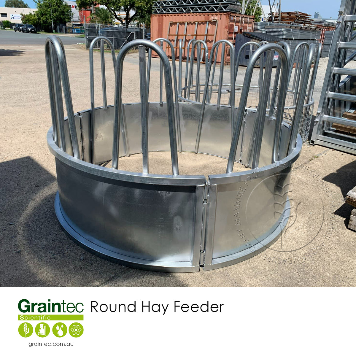Round Hay Feeder – Efficient Feeding for Livestock | Graintec Australia