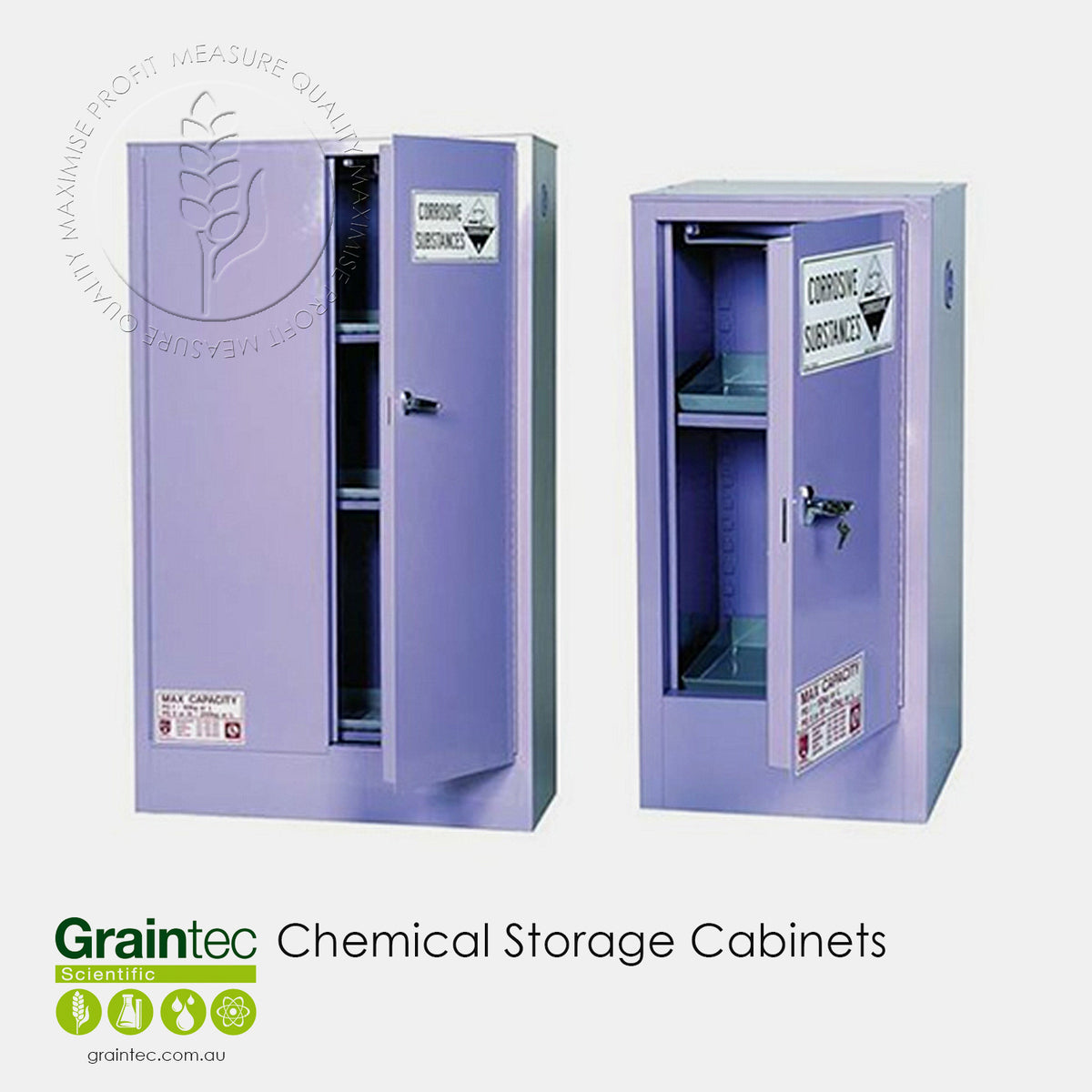 Chemical Storage Cabinets - Safe and Secure | Graintec Scientific