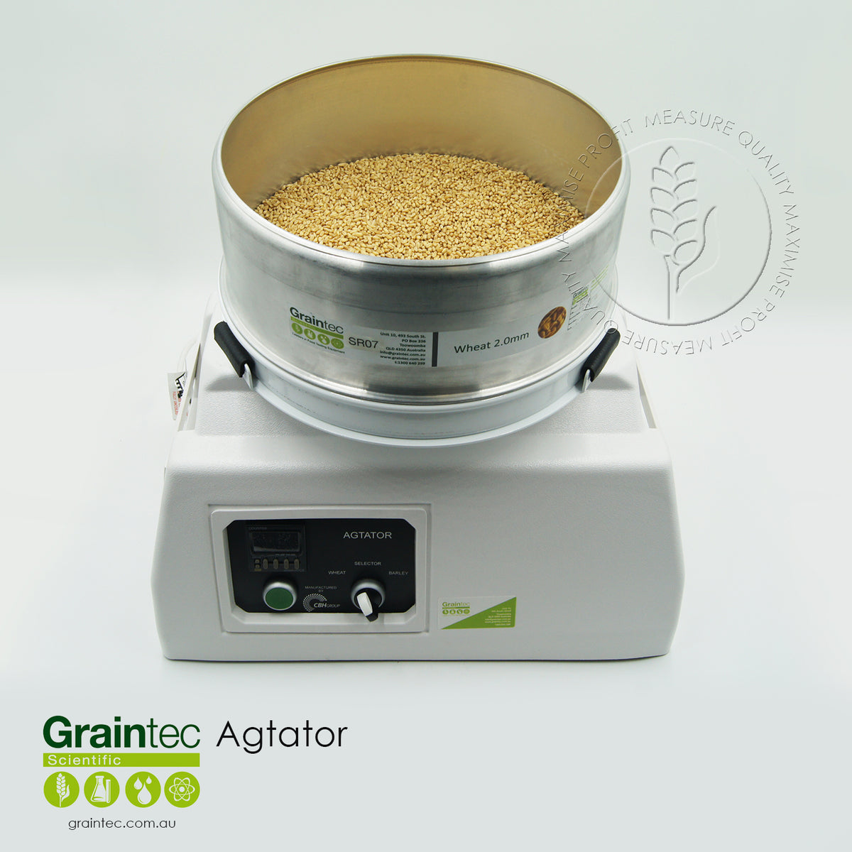 Agtator Sieve Shaker – Grain Sieving & Lab Particle Separation | Graintec Australia