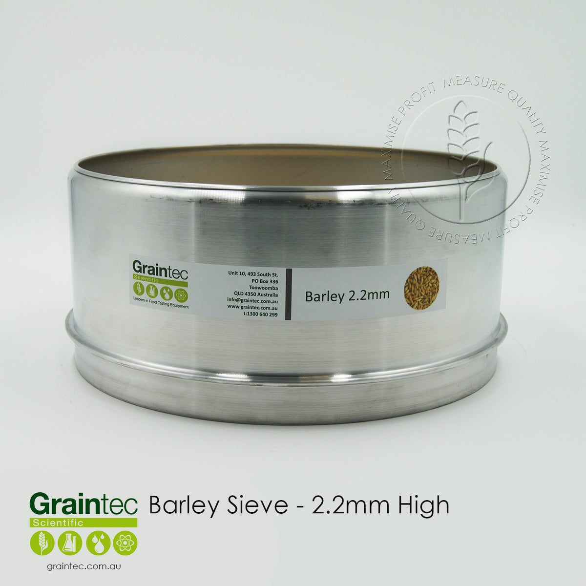 High-Quality Barley Feed Sieve Slot 2.2 x 25 High | Graintec Scientific