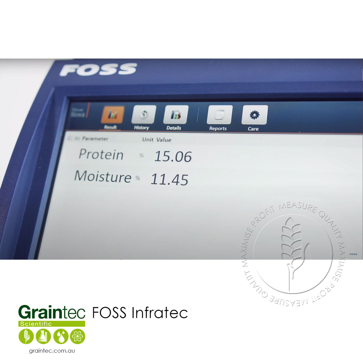 FOSS Infratec – Protein & Moisture Grain Tester for Trade & Labs ...