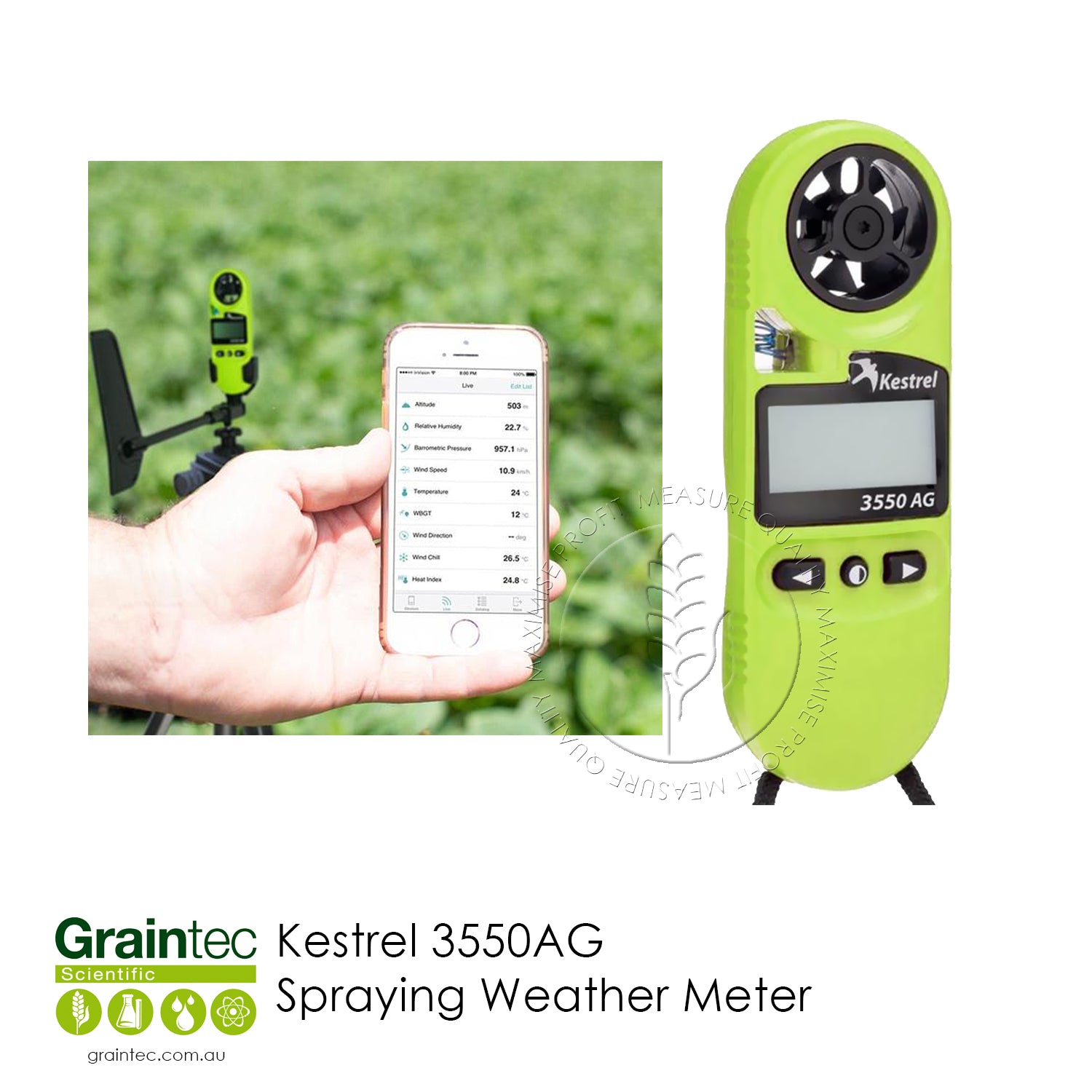 Kestrel Weather Meters - Prevent Spray Drift & Monitor Heat Stress ...