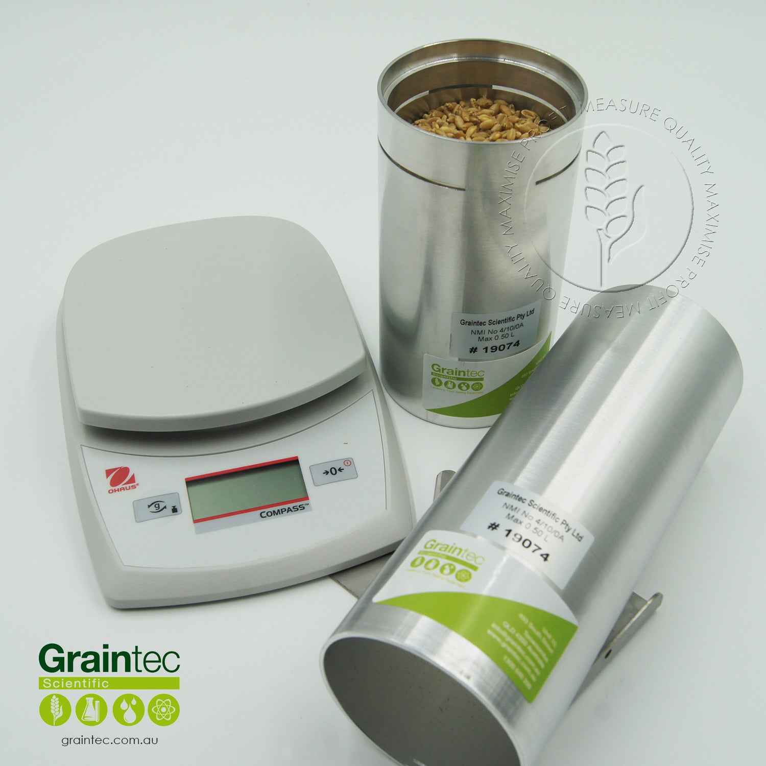Test Weight Kit for Grain – Accurate Chondrometer Testing | Graintec ...