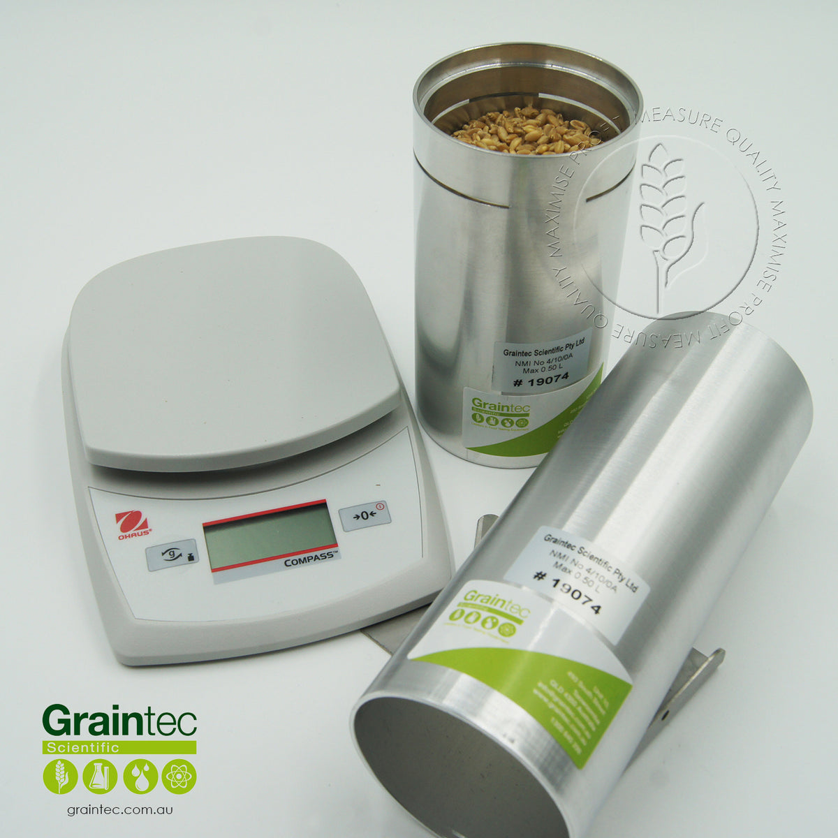 Test Weight Kit for Grain – Accurate Chondrometer Testing | Graintec ...